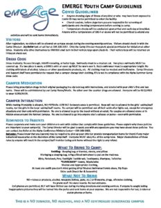 2021 Emerge Guidelines - Alpha Ministries